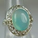 Chalcedony Silver Ring 925 Solid Sterling Silver Ring Handmade - Etsy