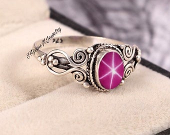 Star Ruby Ring | Etsy