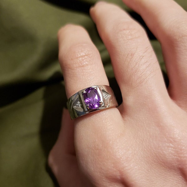 Alexandrite Ring Men - Etsy