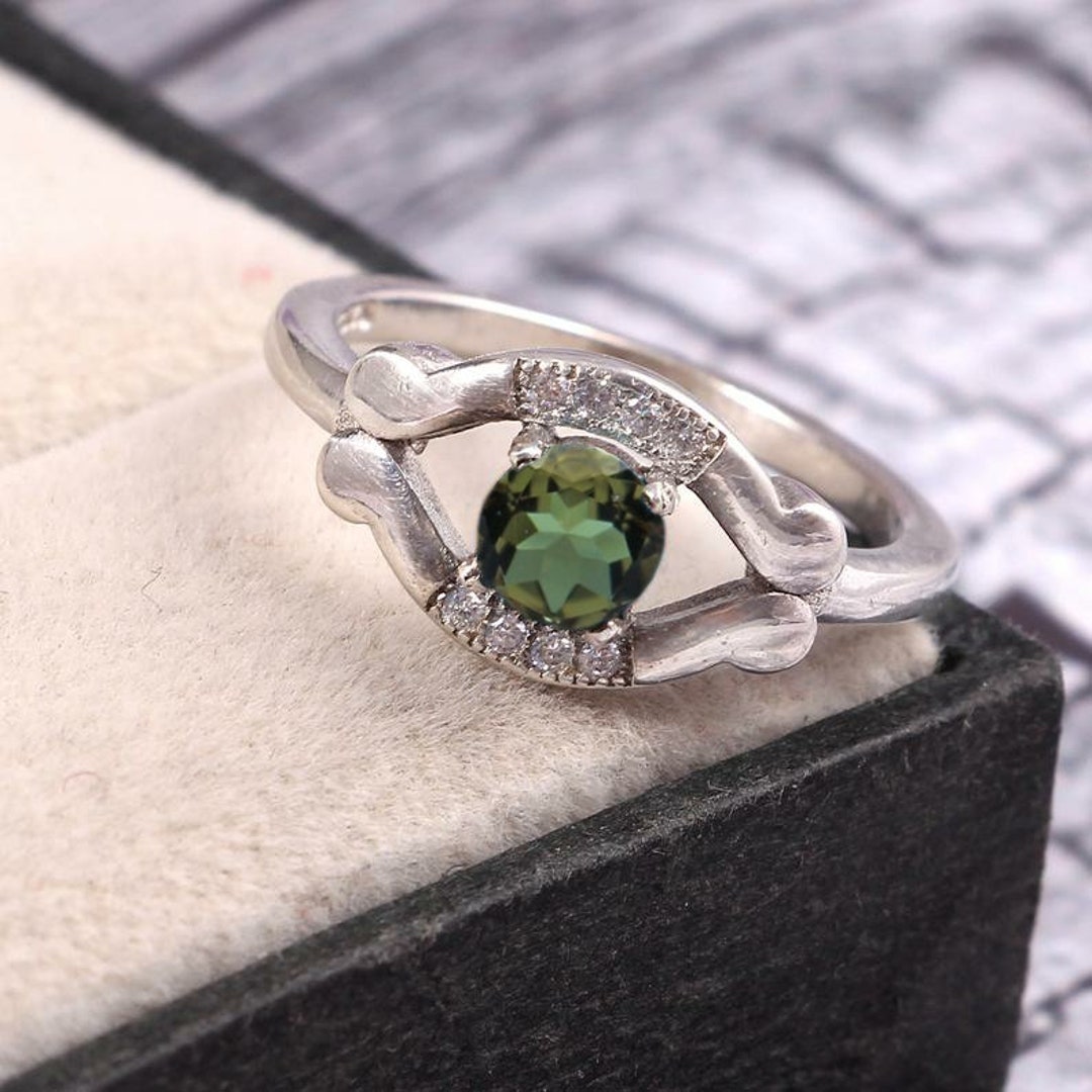 Round Zultanite Ring-zultanite Diaspore Colors Change Ring-colours ...