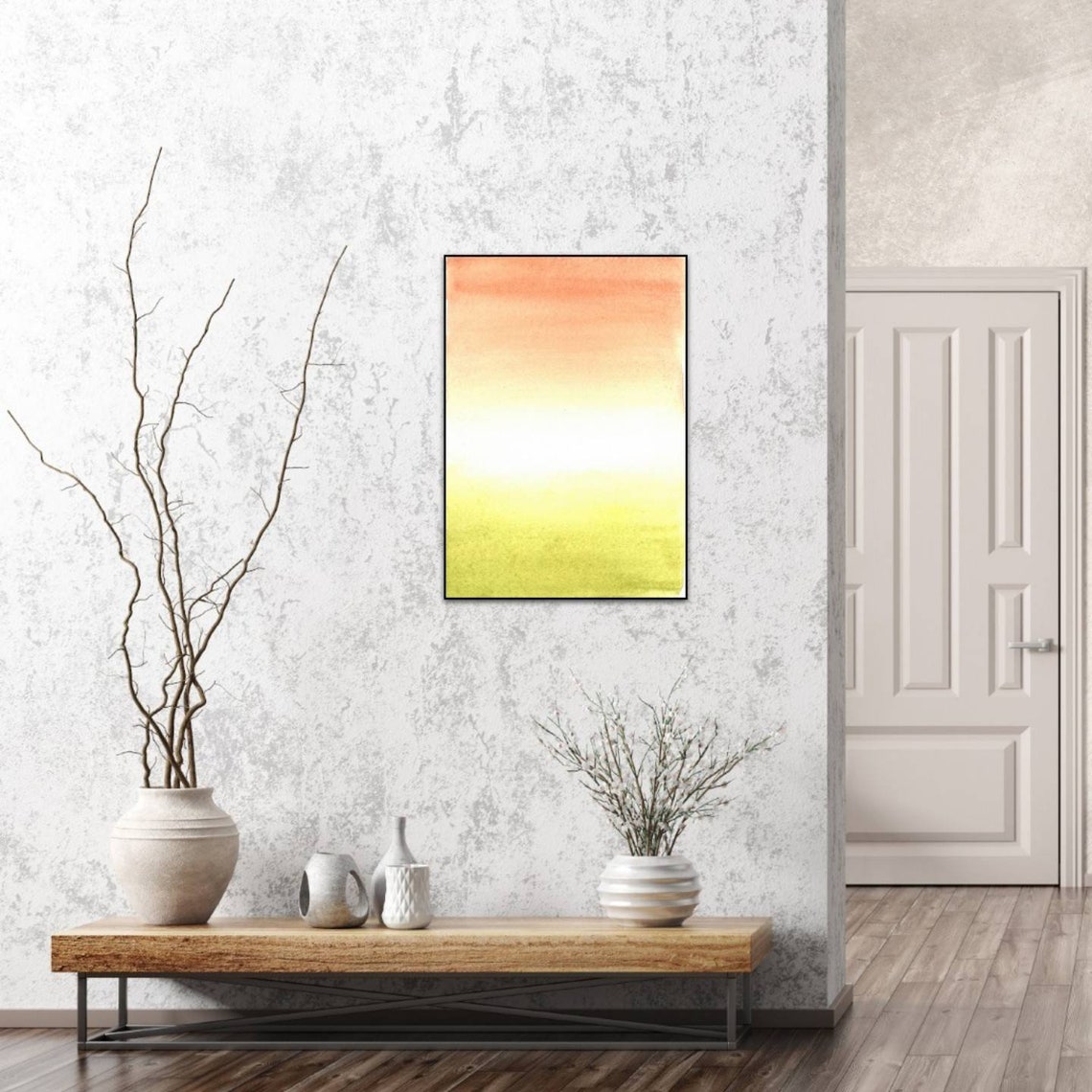 Sunrise Print | Abstract Wall Art | Minimalist Printable | Modern Art ...