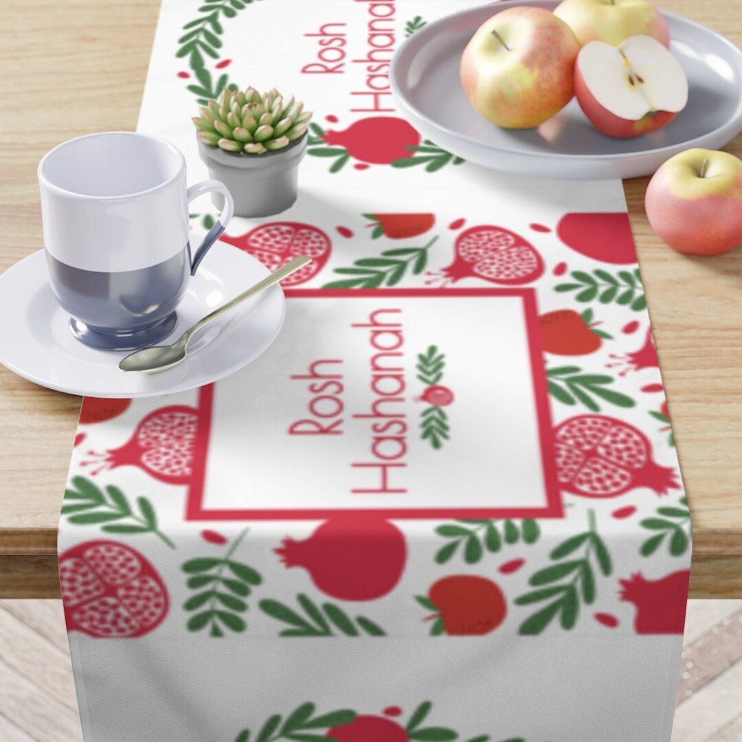 Rosh Hashana Table Runner | TABLE RUNNER for Rosh Hashanah Seder ...