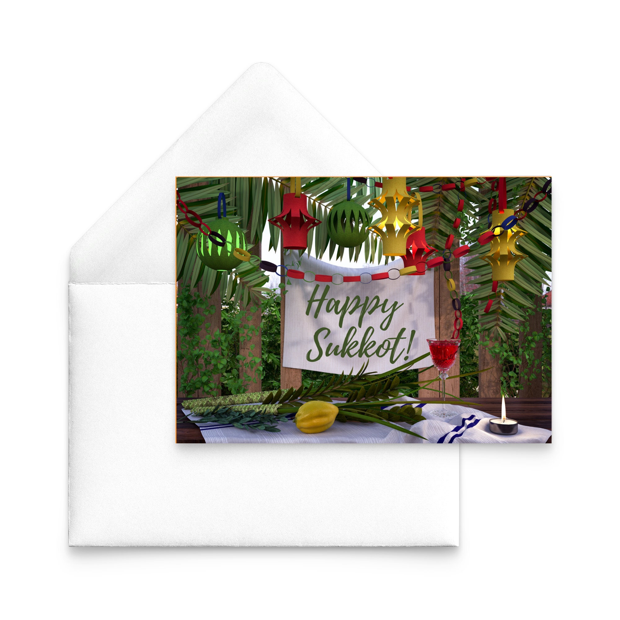 SUKKOT 5 Greeting Cards for Digital Download | 5 Greeting Cards for ...