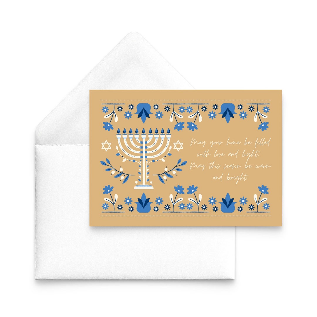 5 Hanukkah Greeting Cards for Digital Download | SET for HANUKKAH ...