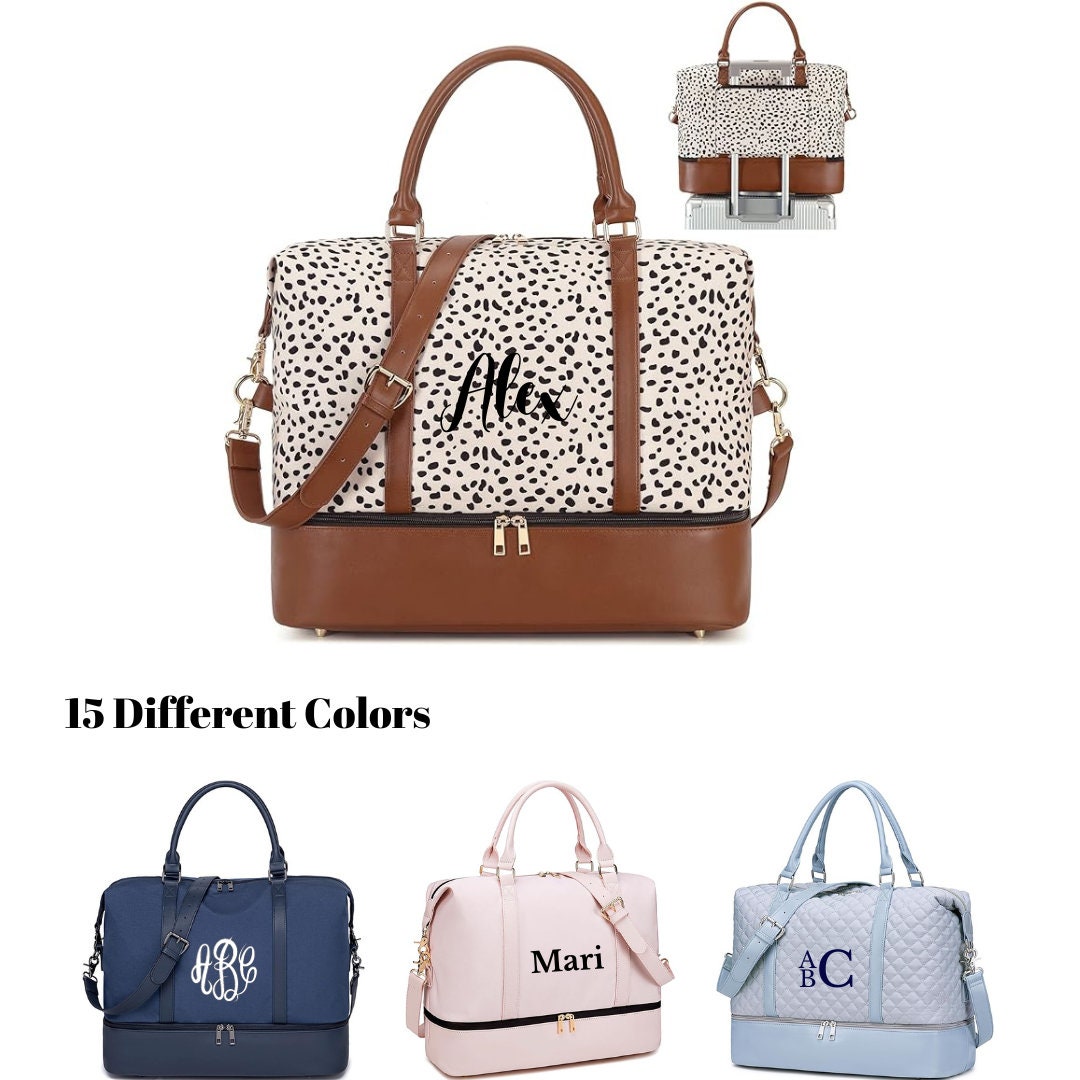 Personalized Weekender Bag Duffel Travel Bag Monogram - Etsy