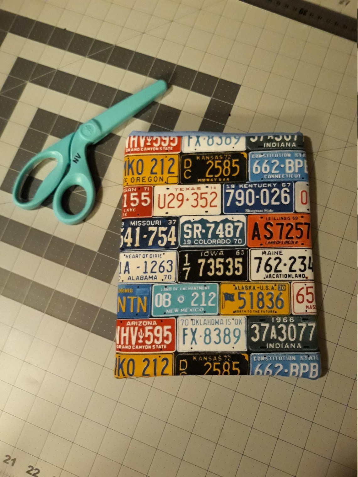 License Plate Book Sleeve Book Cover Tablet Sleeve iPad - Etsy