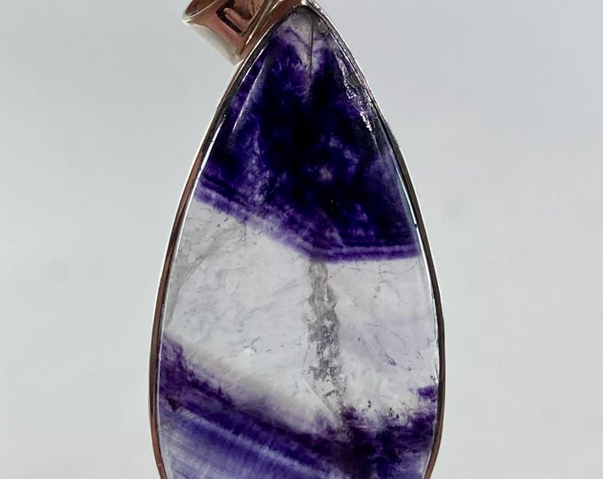 A Rare Blue John and Silver Pendant - Etsy