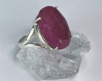 Raw Ruby Ring | Etsy