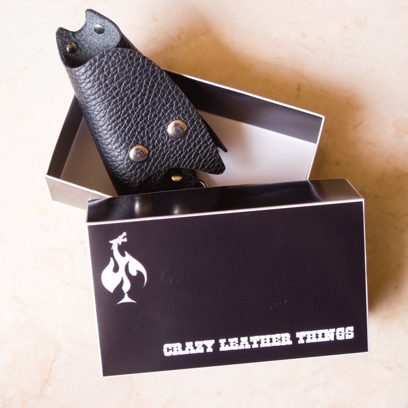 Leather key case Vampire Bat. Leather key organizer. Christmas | Etsy