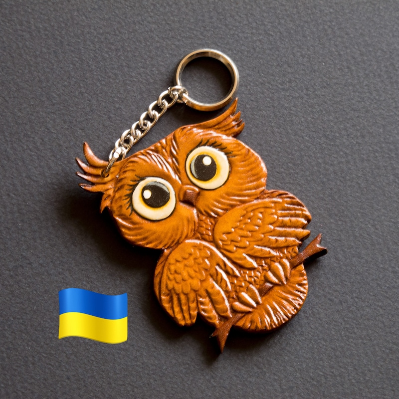 Owl Keychain - Etsy