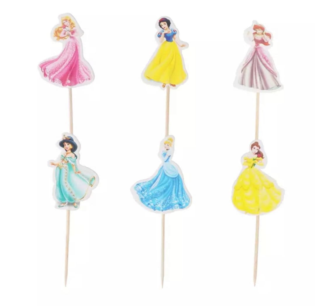 Disney Princess Cupcake Toppers - Princess Party / Children’s Party - Etsy