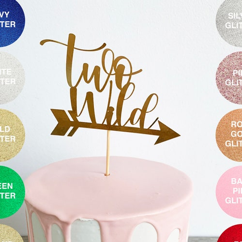 Two Wild Cake Topper - Etsy