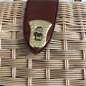 Vintage Woven Wicker Briefcase - Etsy