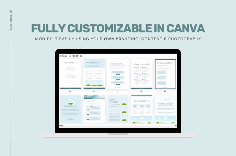Service & Pricing Guide Canva Template | Sales Package Proposal ...