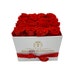 Large Square Red Roses in White Box Preserved Long Lasting - Etsy