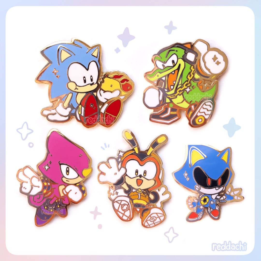Hedgehog Pins Vol. 3: Vector, Espio, Charmy, Metal Hedgehog, Etc. - Etsy