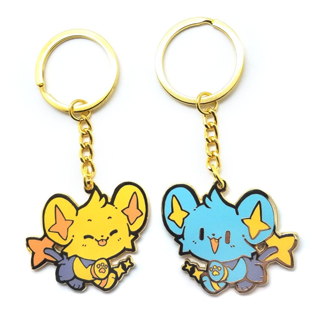 Shinx Shiny Double-sided Enamel Keychain Charm - Etsy