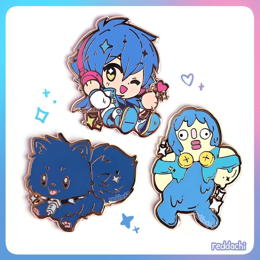 Dramatical DMMD Enamel Pins | Aoba Seragaki, Ren, Aoba Cake - Etsy