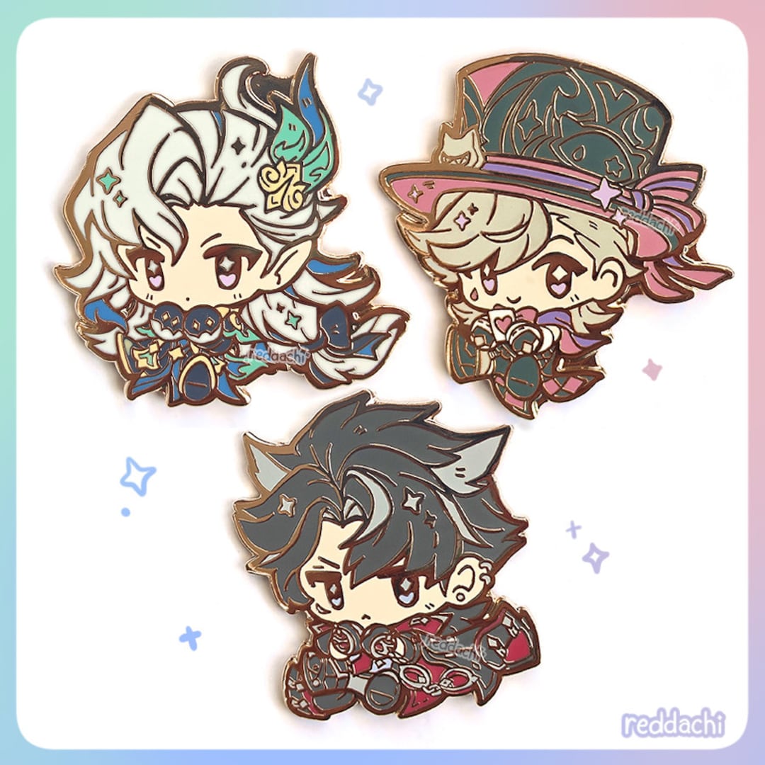 Genshin Pins Vol. 7 | Lyney, Neuvilette, Wriothesley - Etsy