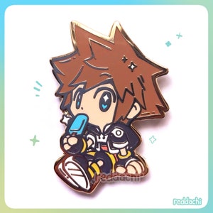 KH Sora Enamel Pins | Gamer Sora, Sora With Sea Salt Ice Cream, Lion Sora With Paopu Fruit - Etsy