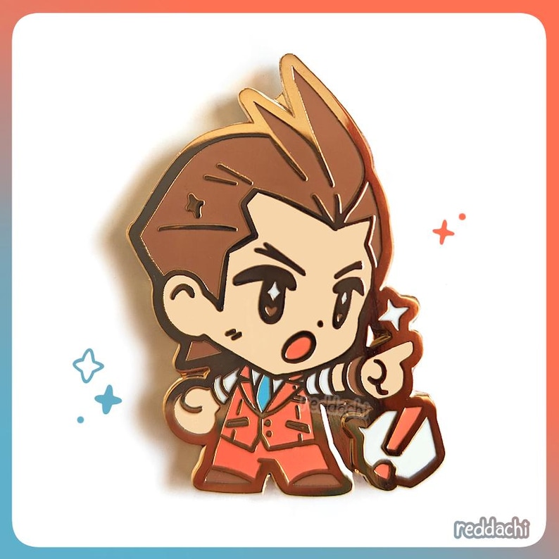 AJ:AA Enamel Pins | Apollo and Klavier - Etsy