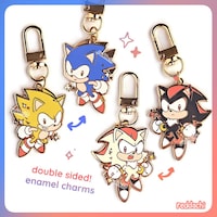 Shadow the Hedgehog | Sonic the Hedgehog Keychain - Etsy UK