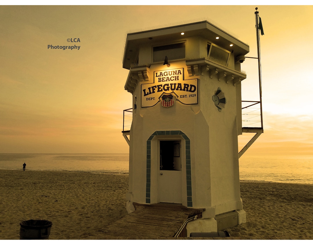 Laguna Beach Lifeguard Tower Laguna Beach Photograph Beach - Etsy
