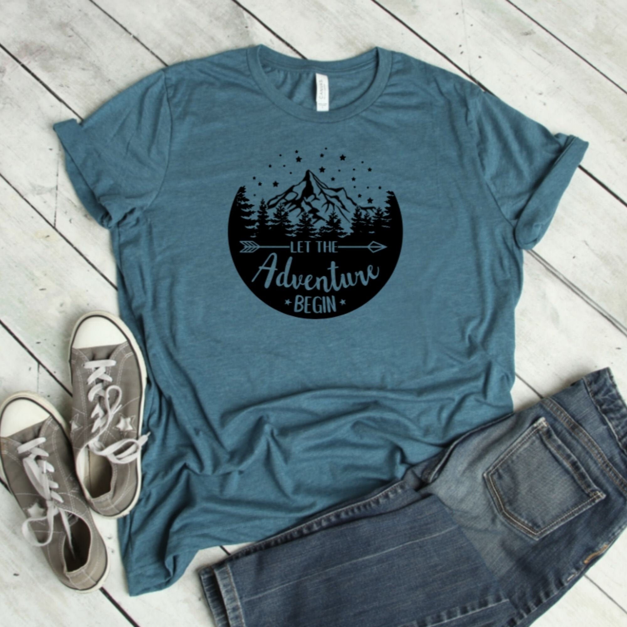 Let the Adventure Begin Shirt Adventure Shirt Vacation | Etsy