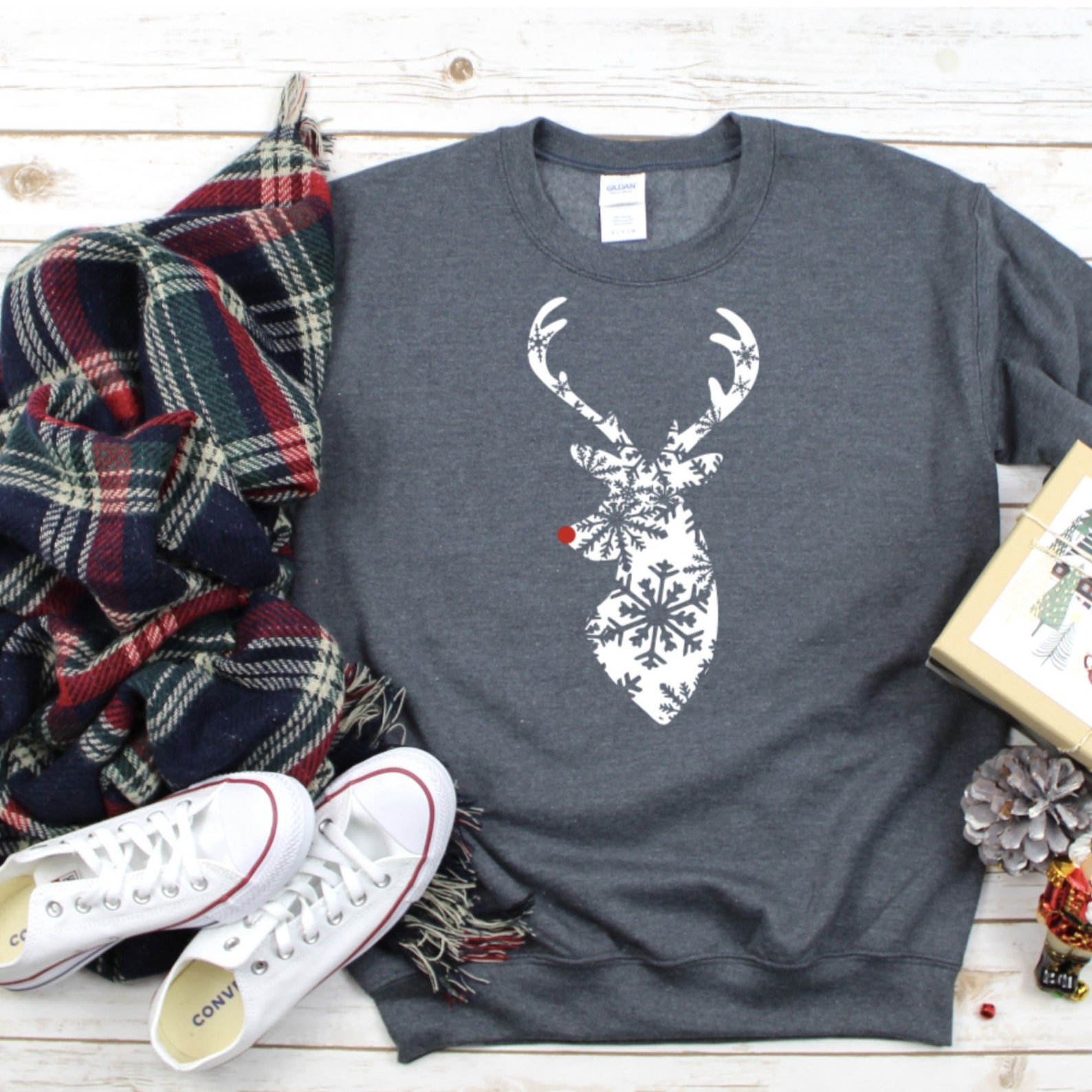 Camisas de Navidad Reno Sudadera Rudolph sudadera de reno | Etsy Camisas de Navidad Reno Sudadera Rudolph sudadera de reno | Etsy