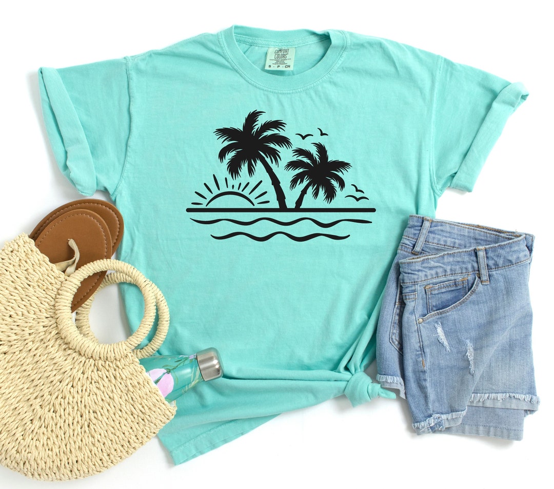 Comfort Colors Beach Shirt, Beach Theme Summer Shirts, Beach Shirt ...
