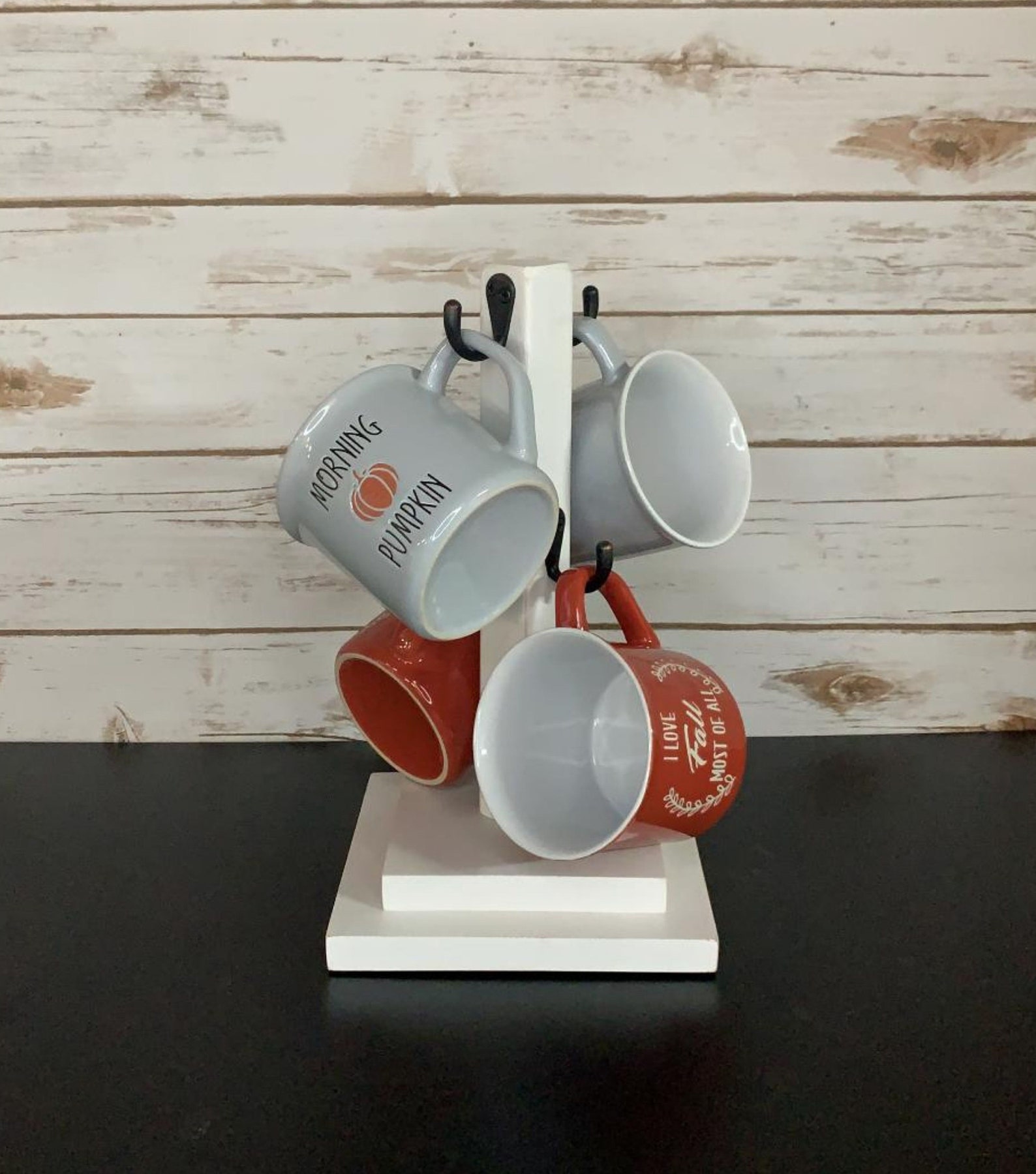 Rustic Mug Stand Coffee Mug Holder Thermal Mug Coffee Mug - Etsy