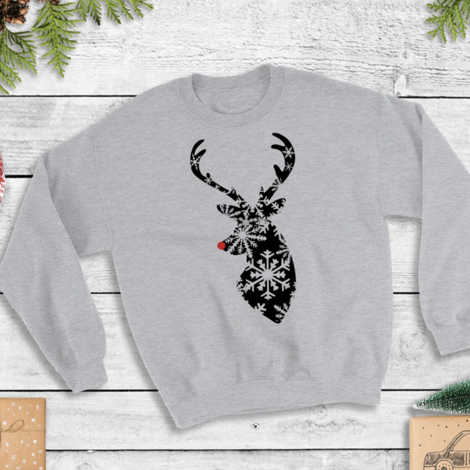 Camisas de Navidad Reno Sudadera Rudolph sudadera de reno | Etsy Camisas de Navidad Reno Sudadera Rudolph sudadera de reno | Etsy