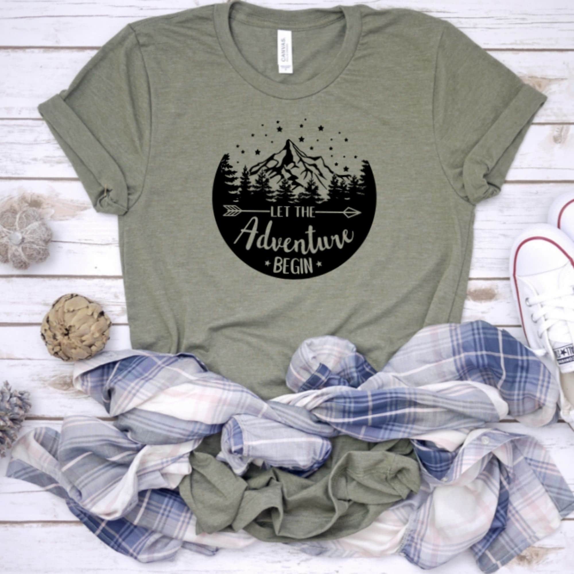 Let the Adventure Begin Shirt Adventure Shirt Vacation | Etsy