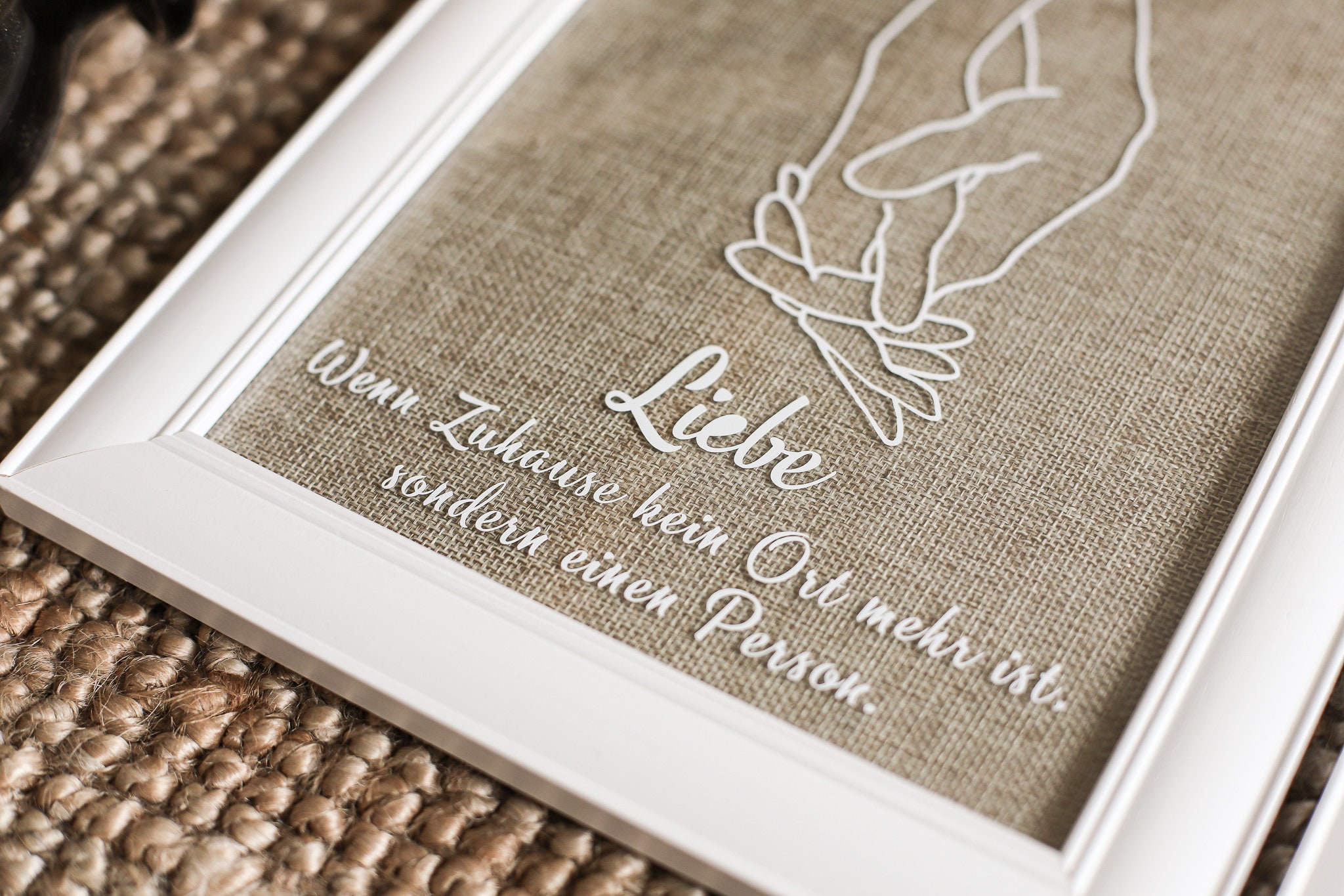 Personnalisés cadre photo Jute en bois one line mariage | Etsy Personnalisés cadre photo Jute en bois one line mariage | Etsy