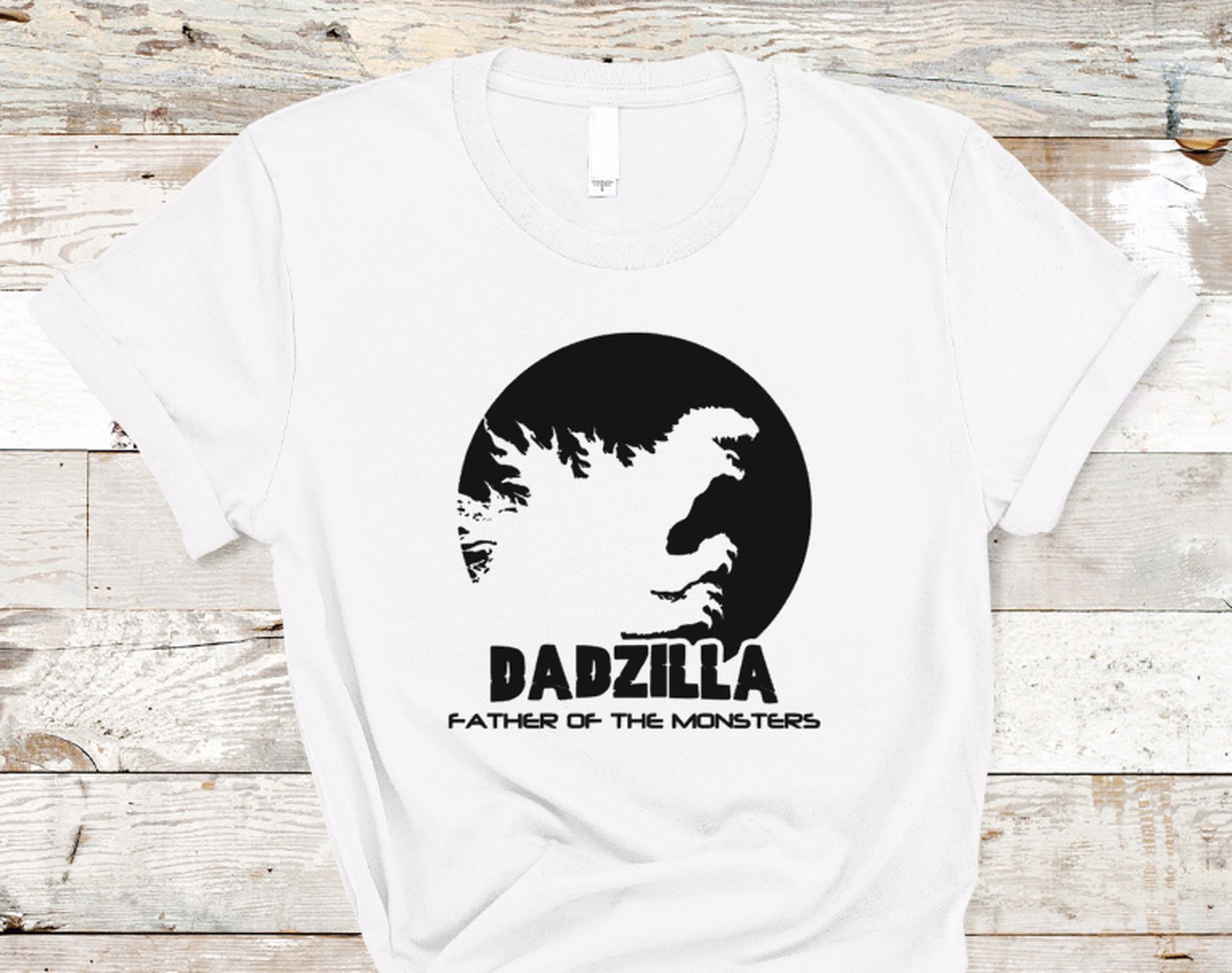 Dadzilla Father Of The Monsters Shirt Father's Day Shirt | Etsy
