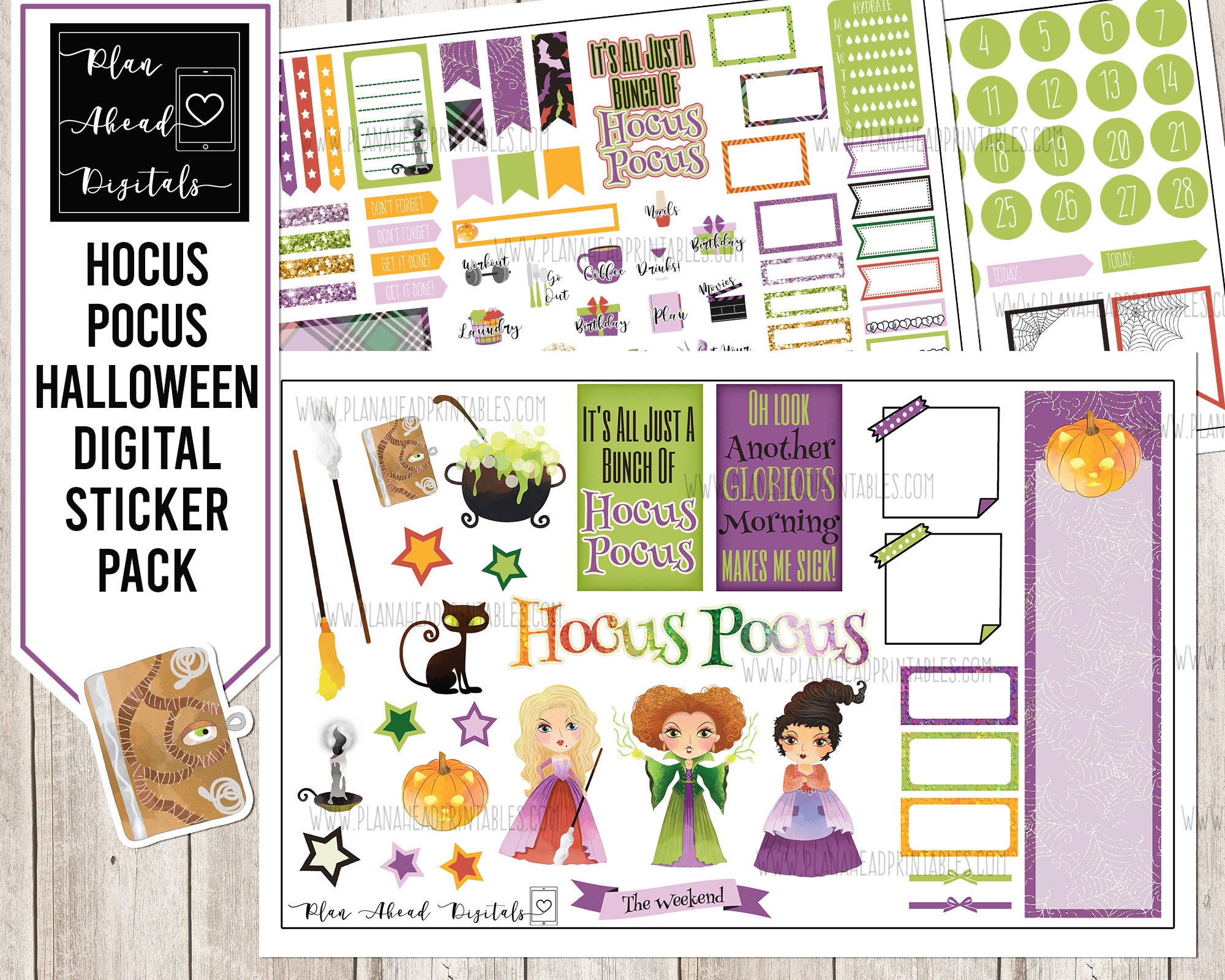 Kawaii Halloween Clipart Kawaii Halloween Cute Digital | Etsy