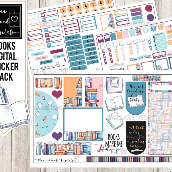 Printable Library Stickers - Etsy