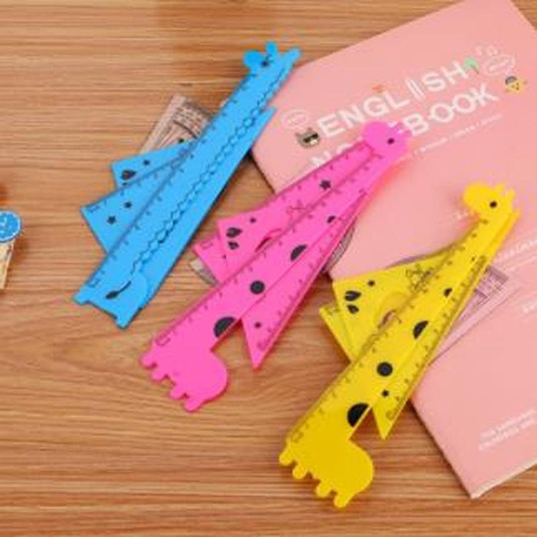 4pc Giraffe Ruler Set Student's Ruler Scrap-book - Etsy
