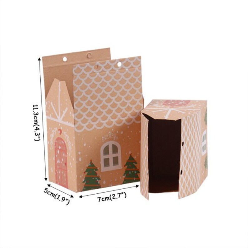 Set of 10 DIY House Shape Packing Gift Box for Handmade | Etsy