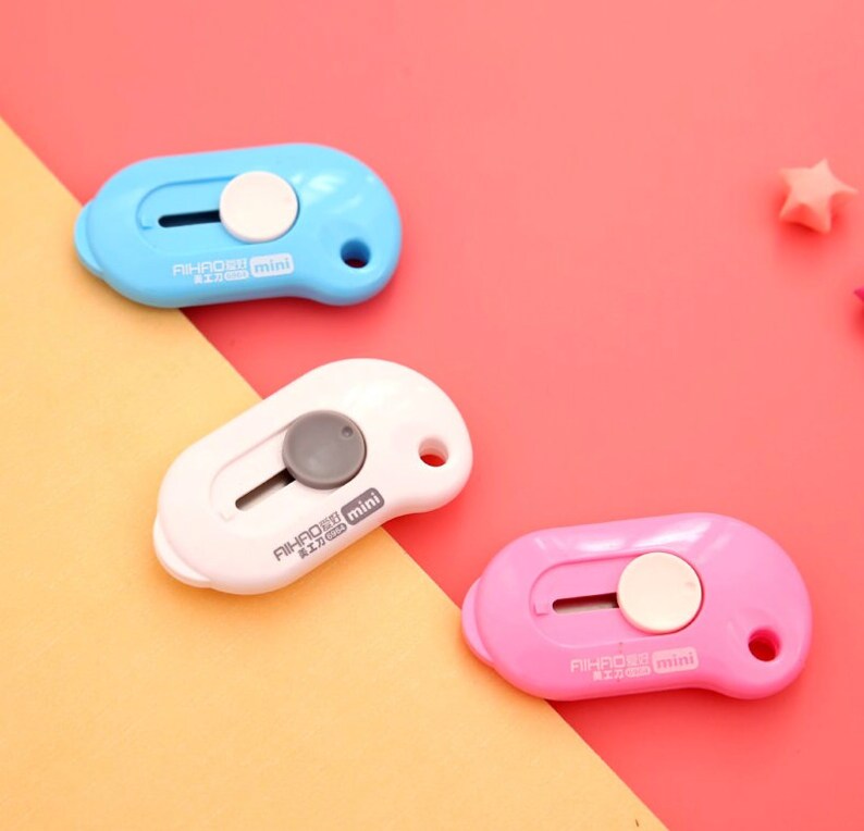 Cute Random Color Mini Cutter Plastic Scissors Student/kid/ - Etsy