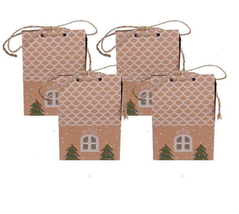 Set of 10 DIY House Shape Packing Gift Box for Handmade | Etsy