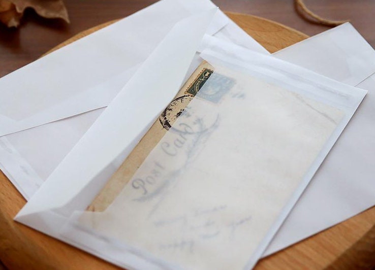 10pc Set Semi Transparent Sulphur Acid Paper Envelopes Diys - Etsy