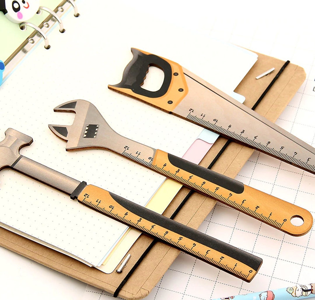 1 Pc Mechanical Tools Wooden Ruler Student's Ruler - Etsy