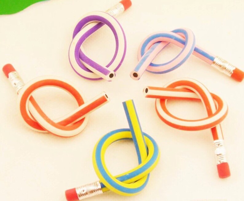 Set of 20 Colorful Magic Flexible Bendy Soft Pencil for Kids - Etsy