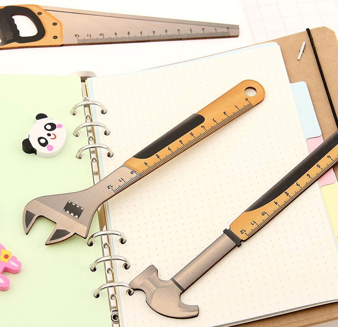 1 Pc Mechanical Tools Wooden Ruler Student's Ruler | Etsy