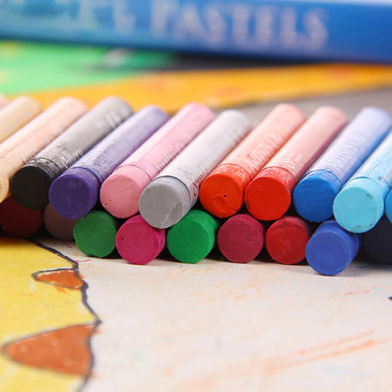 Set of 12/25/50 Professional Painting Color Oil Pastel Crayons | Etsy