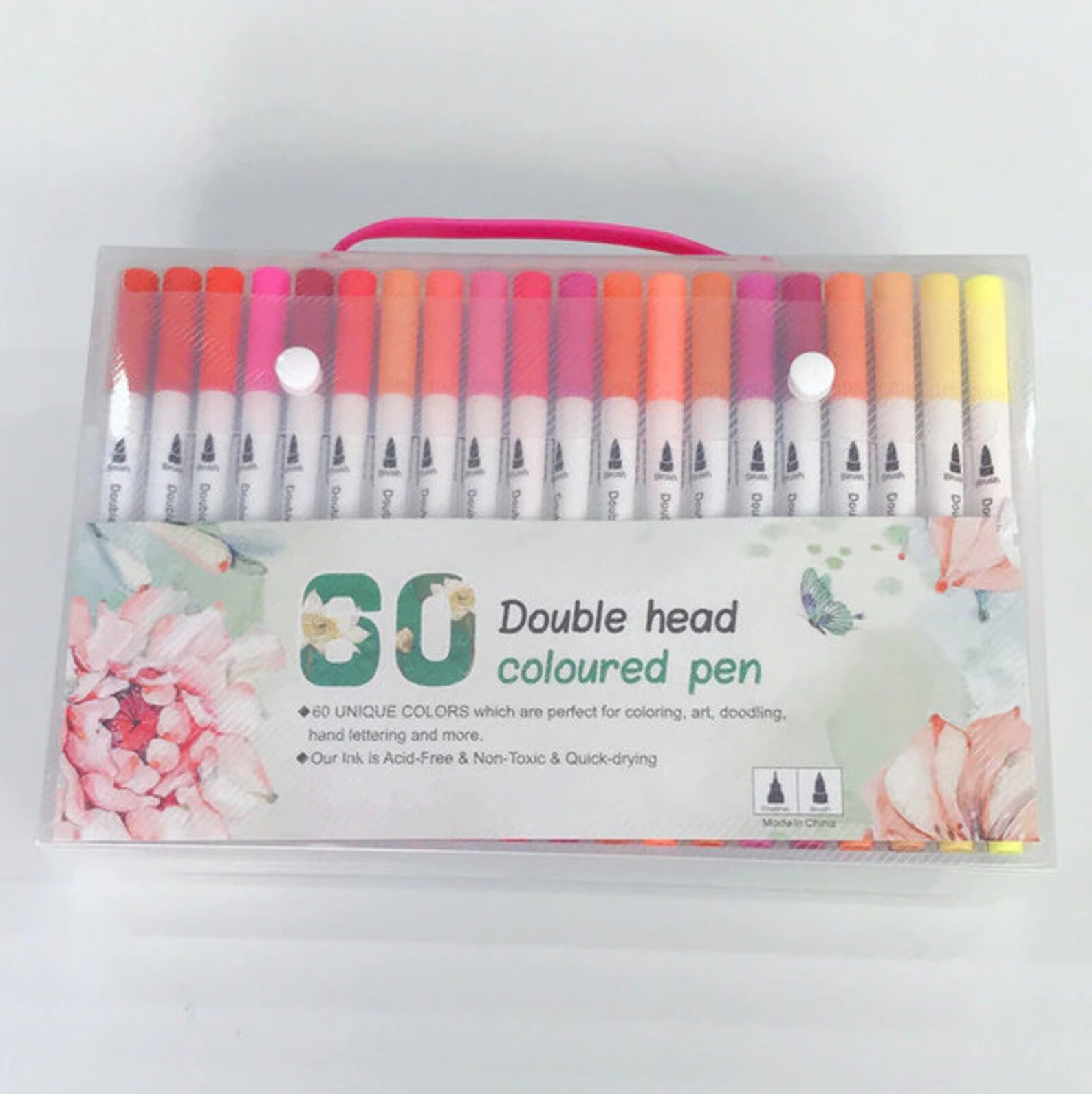 24/36/48/60/80/100 Colors Double Head Colored Pen for Students - Etsy