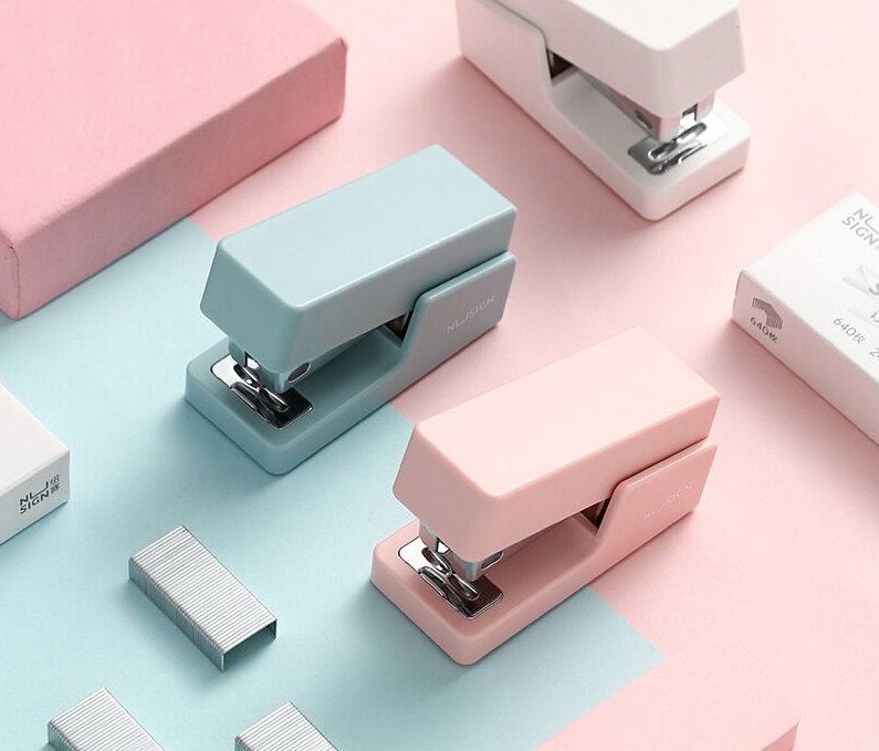 Pack of Cute Mini Stapler With Staples Paper Clips - Etsy