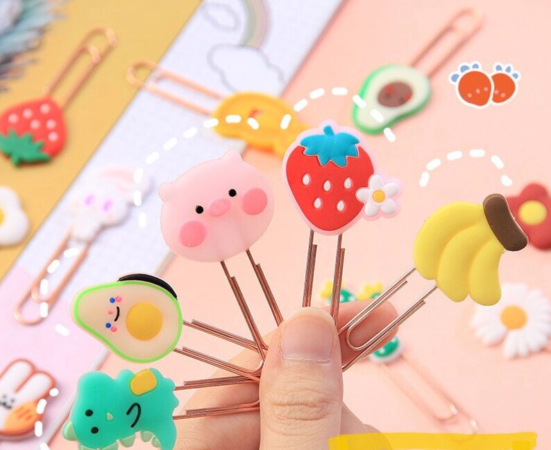 Pack of 10 Cute Paper Clips Paper Clips Student/kid/ DIY - Etsy