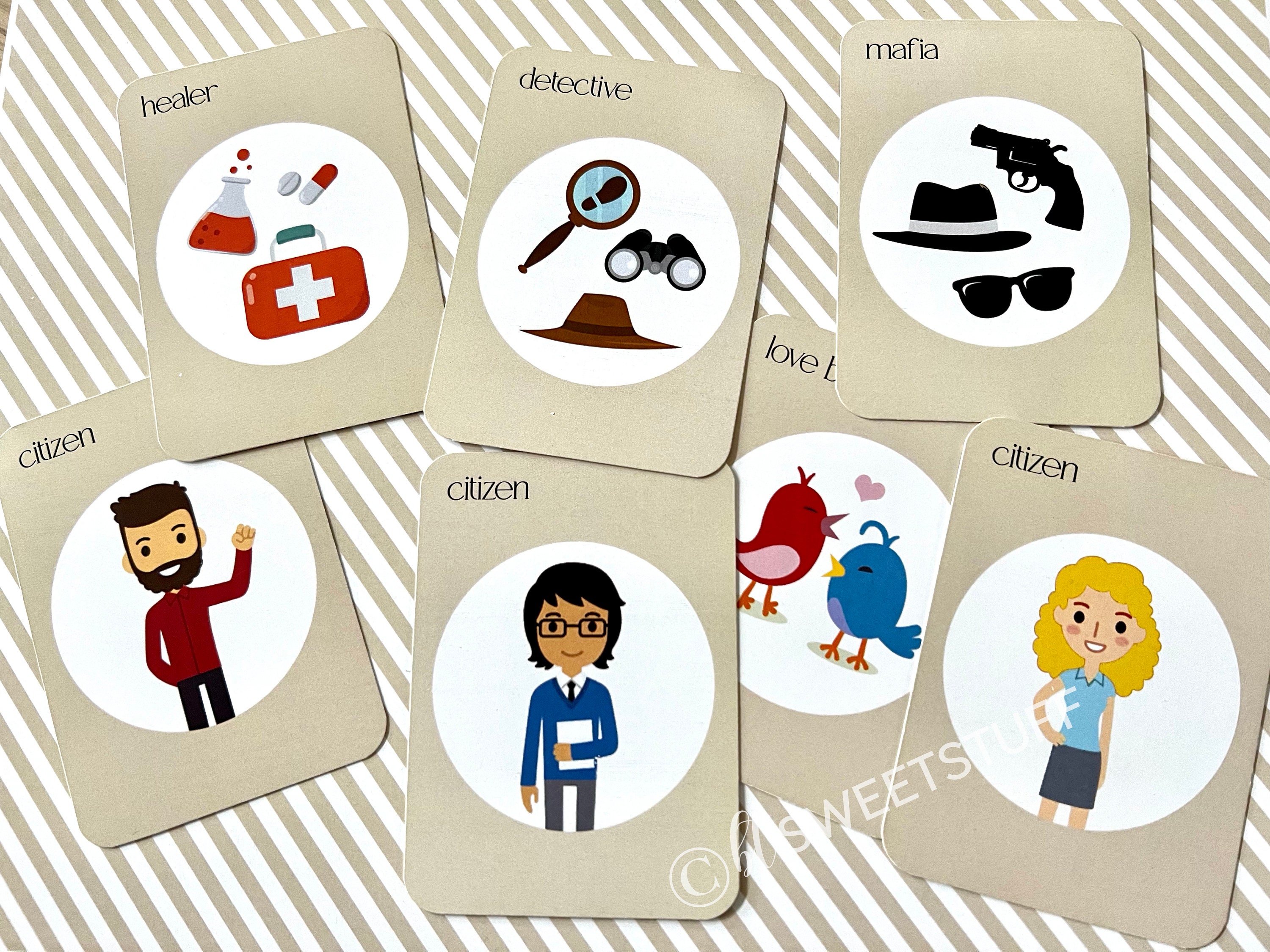 27 Mafia Character Cards (printable) - Etsy